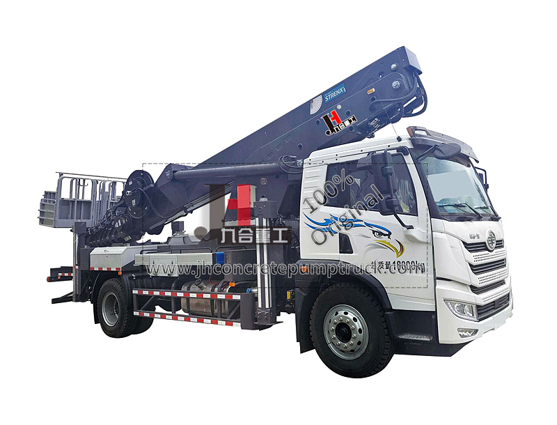 JIUHE 45M Aerial lift truck, man lift truck, truck mounted aerial work ...